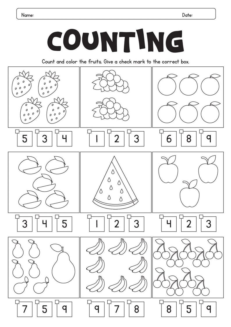 Apple Addition Math Worksheets | Kindergarten, First Grade (printable ...