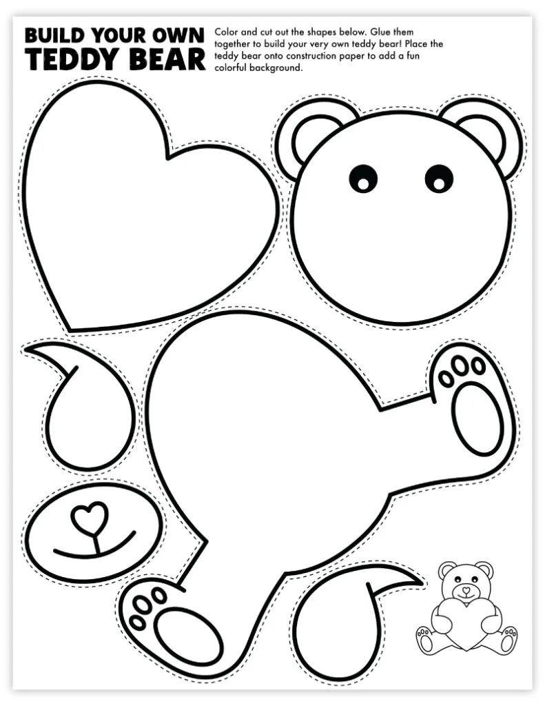 Printable Craft | Paper Cut Outs | Animals | Children’s Crafts ...