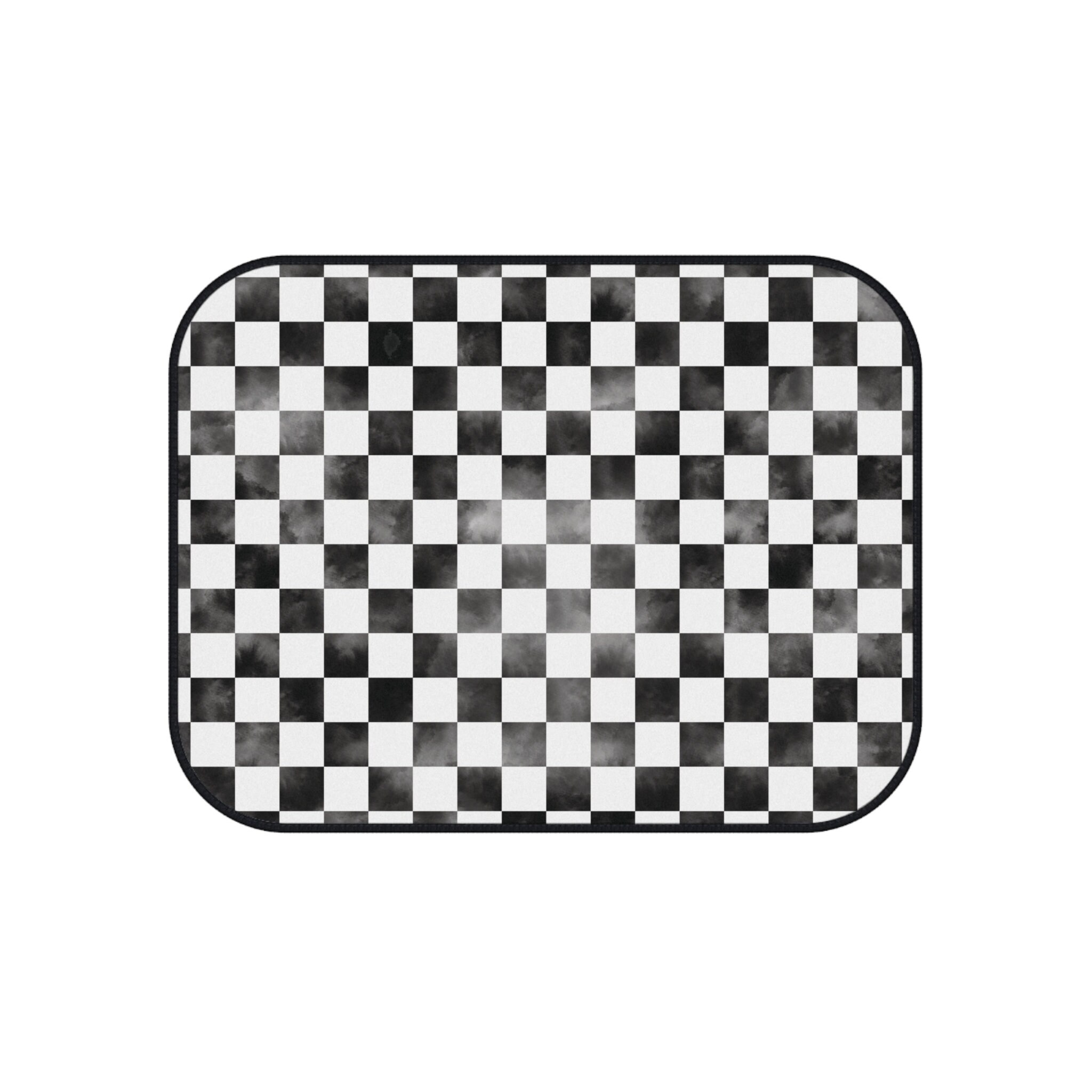 Retro Checkered Car Floor Mats, Car Accessories, Car Mats, Vintage ...