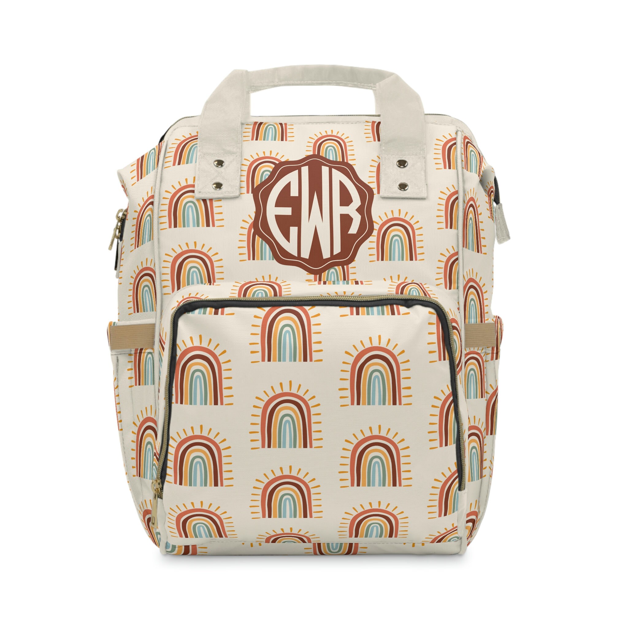 Custom Monogram, Monogram Diaper Bag, Custom Diaper Bag, Rustic, Boho ...