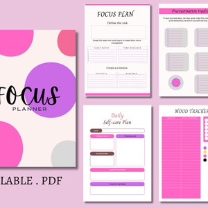 Full Focus Planner Self Improvement Daily Focus Planner Task Management ...