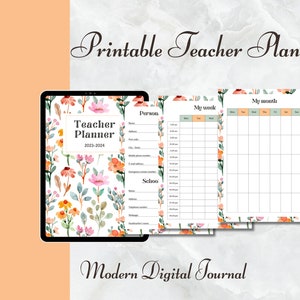 Teacher Planner 2024 for Teacher Planner Digital Teacher Planner ...
