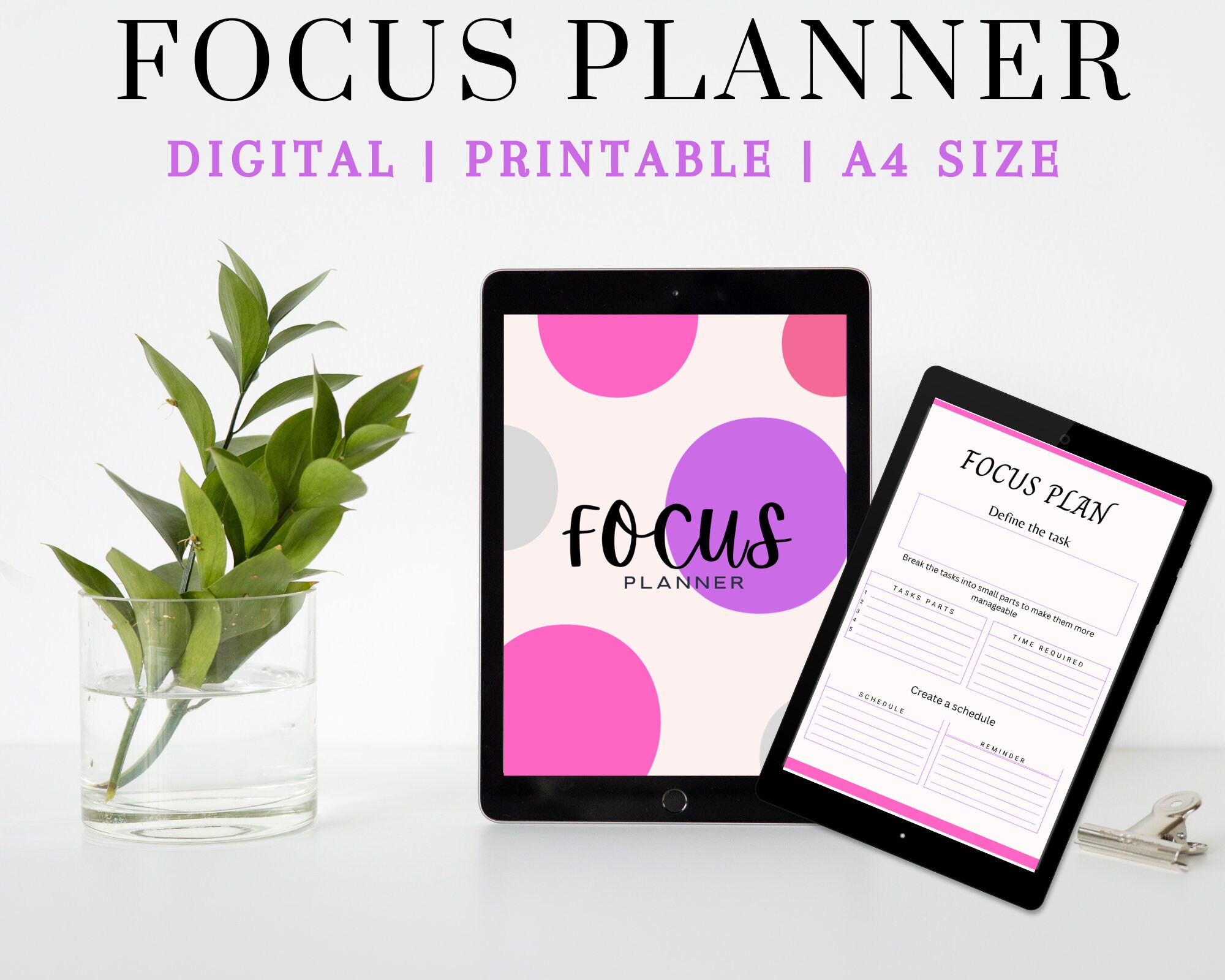 Full Focus Planner Self Improvement Daily Focus Planner Task Management ...