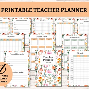 Teacher Planner 2024 for Teacher Planner Digital Teacher Planner ...