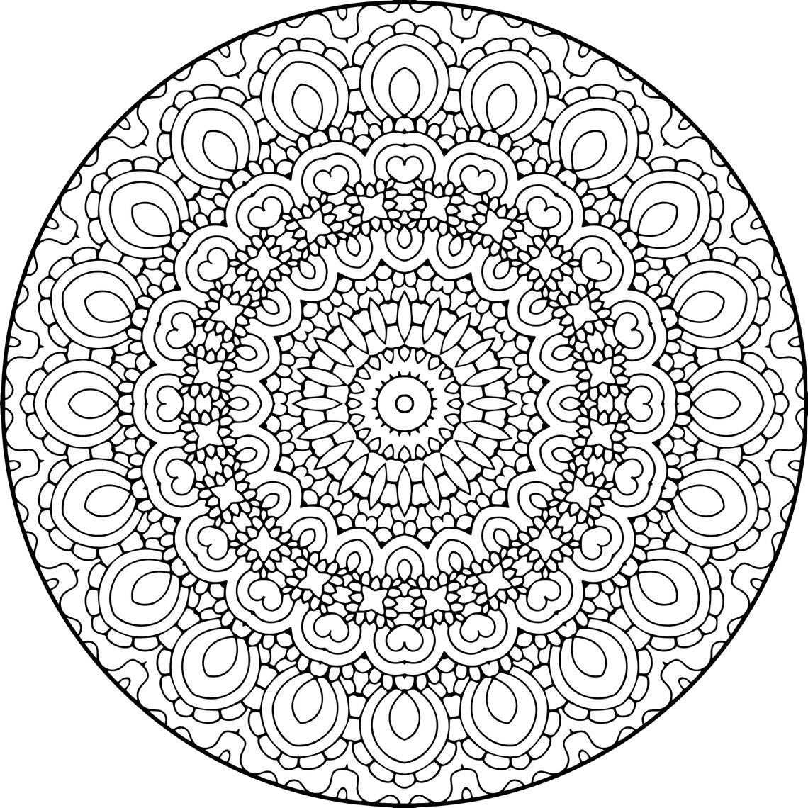 Circle Mandala Coloring Pages Sketch Coloring Page