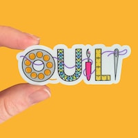 Sew Crafty Mini Die Cut Vinyl Sticker | Waterproof Vinyl Sticker ...