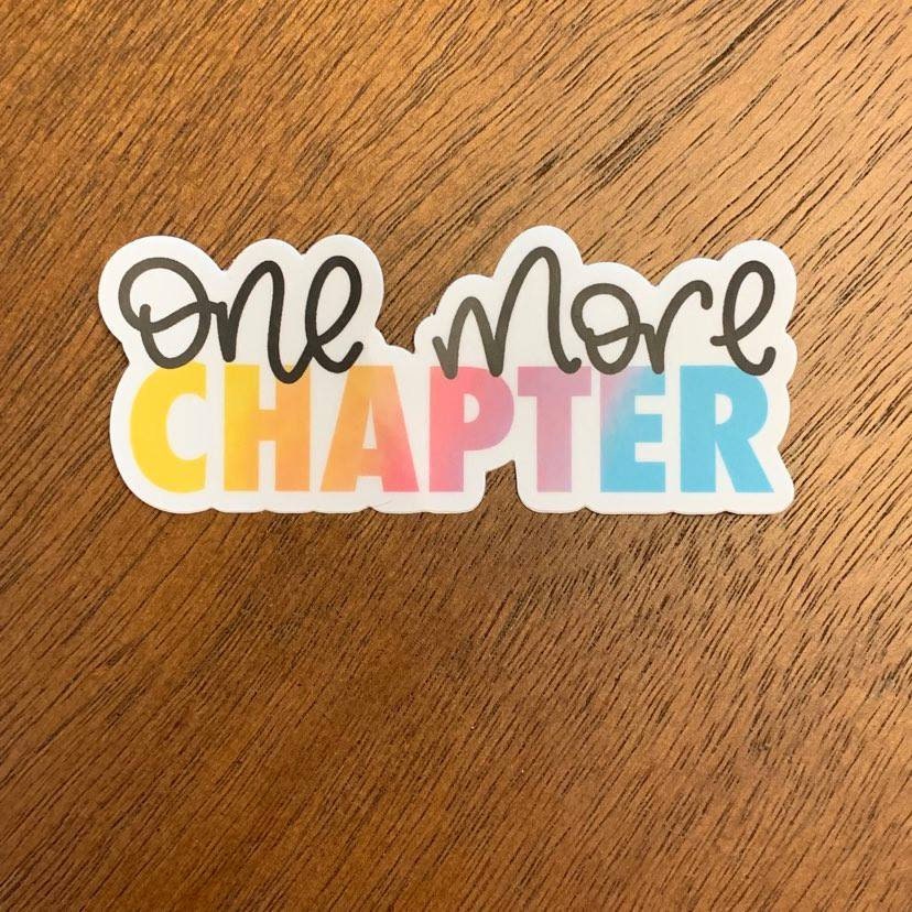 One More Chapter Book Sticker Decal | Etsy