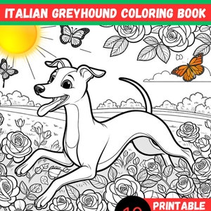 italian greyhound coloring pages