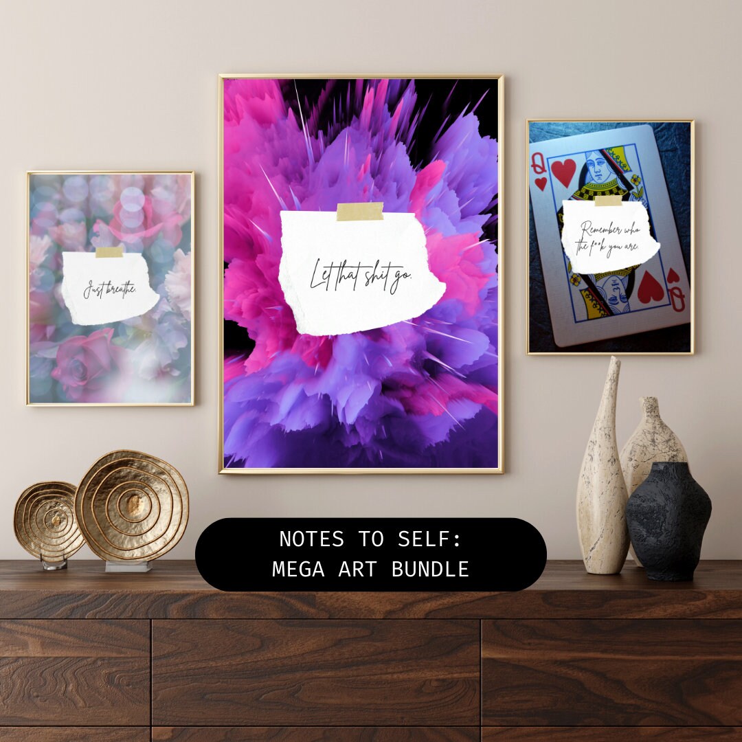 MEGA BUNDLE 60 Inspirational Art Posters for Home Decor, Office digital ...