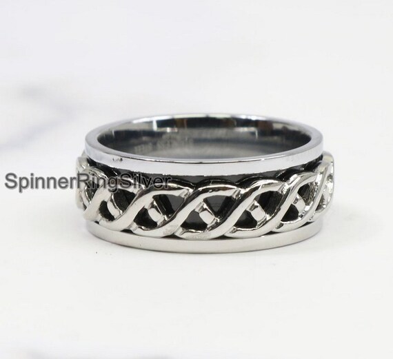 Celtic Knot Spinner Ring Celtic Rings Celtic Knot Rings - Etsy