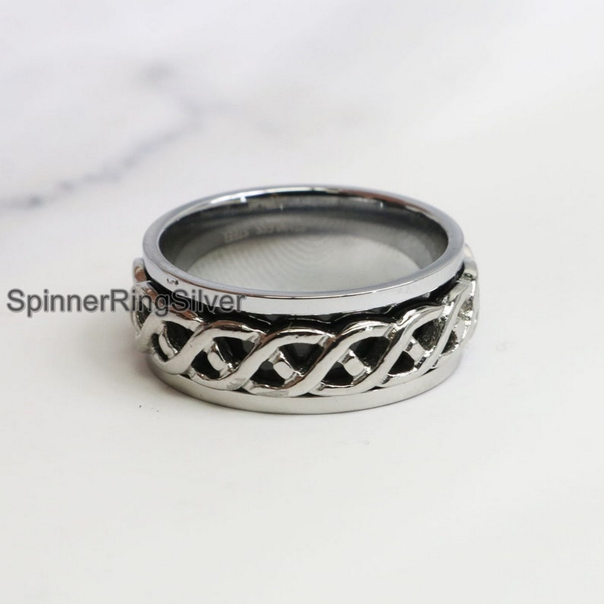 Celtic Knot Spinner Ring Celtic Rings Celtic Knot Rings - Etsy