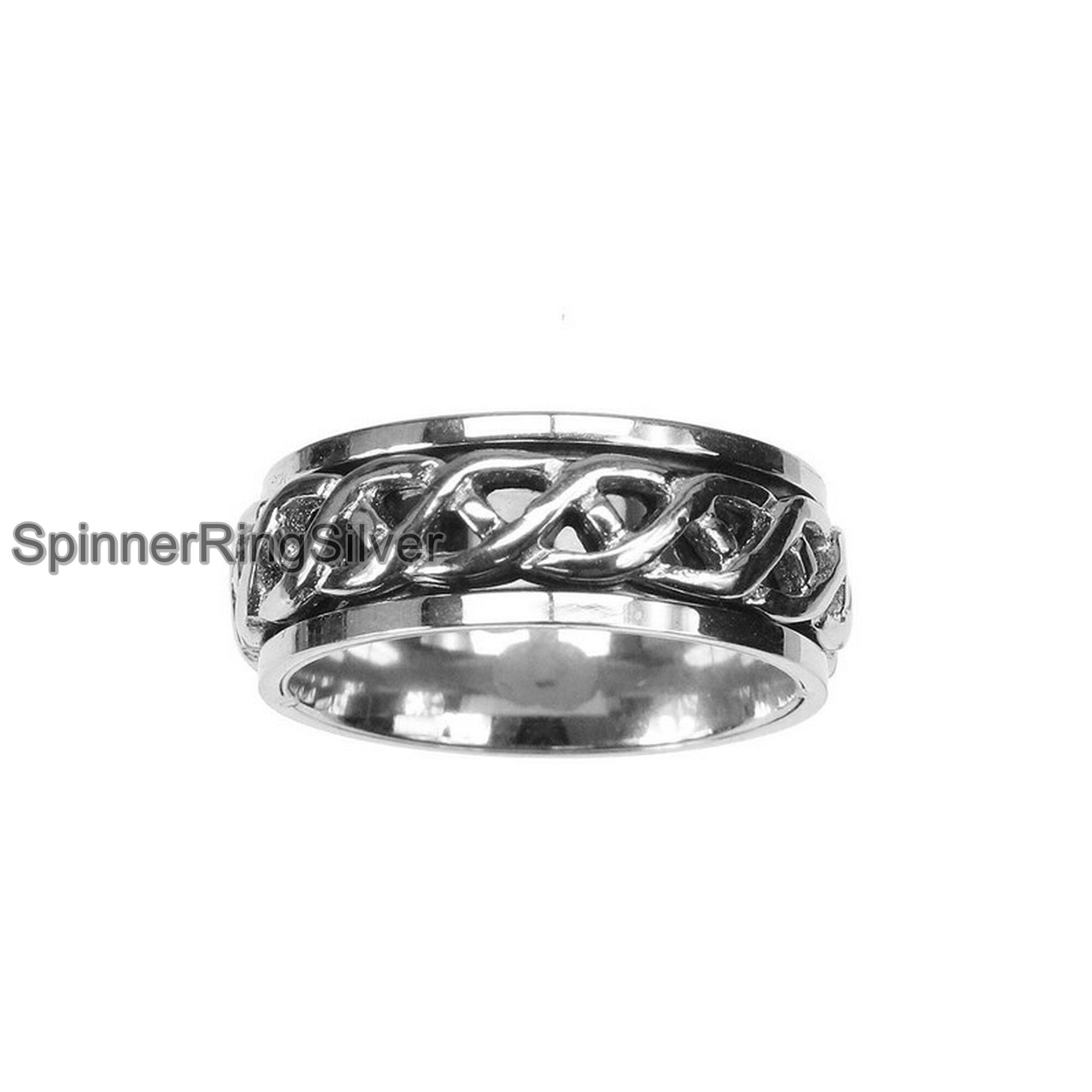 Celtic Knot Spinner Ring Celtic Rings Celtic Knot Rings - Etsy
