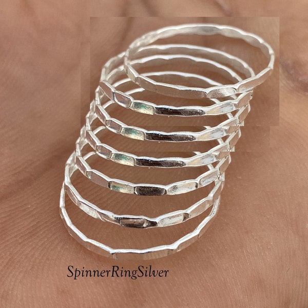 Silver Stacking Ring - Etsy