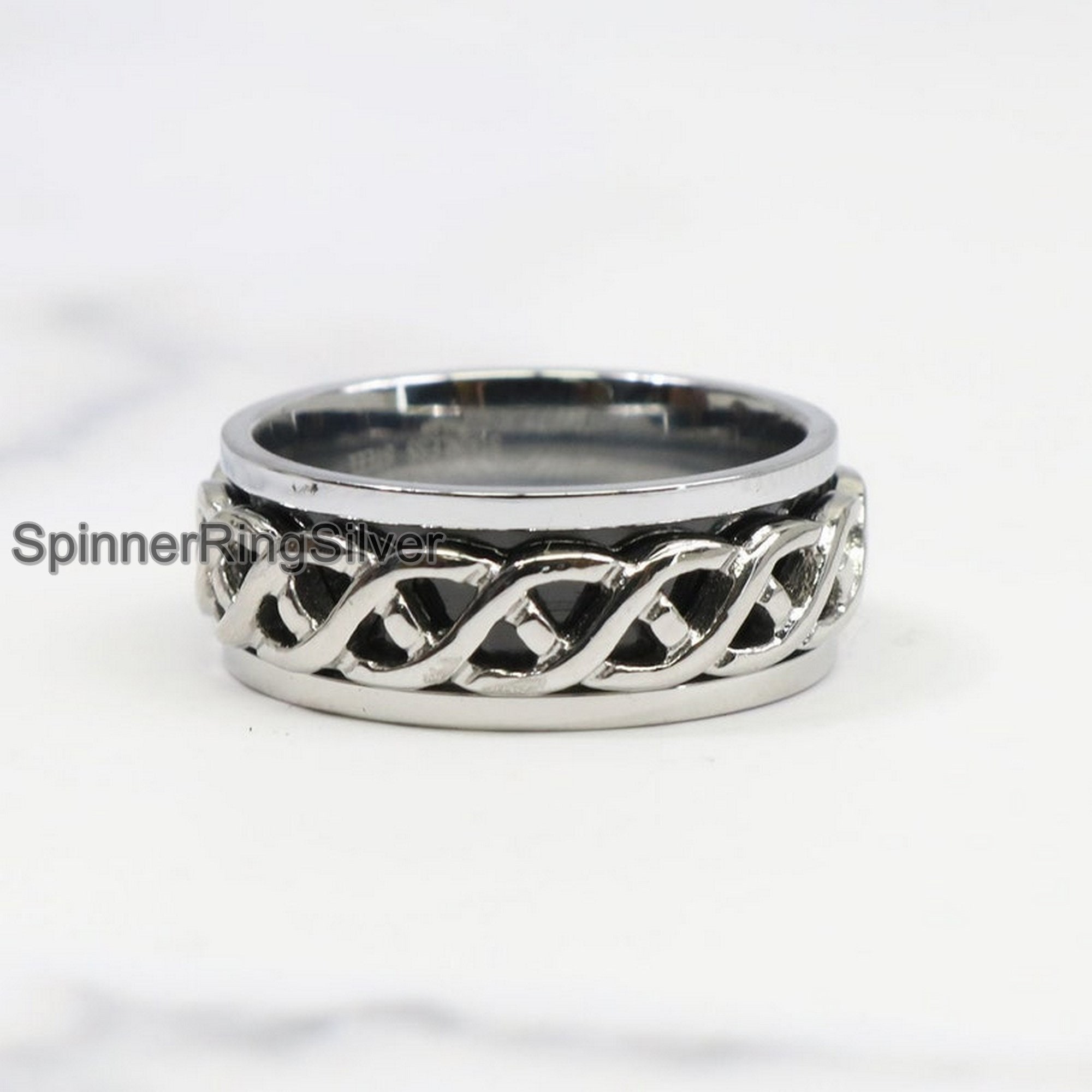Celtic Knot Spinner Ring Celtic Rings Celtic Knot Rings - Etsy