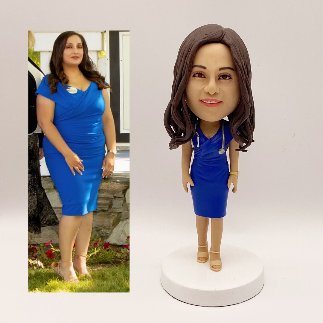 Personalized Bobblehead, Custom Bobblehead, Custom Woman Bobblehead ...