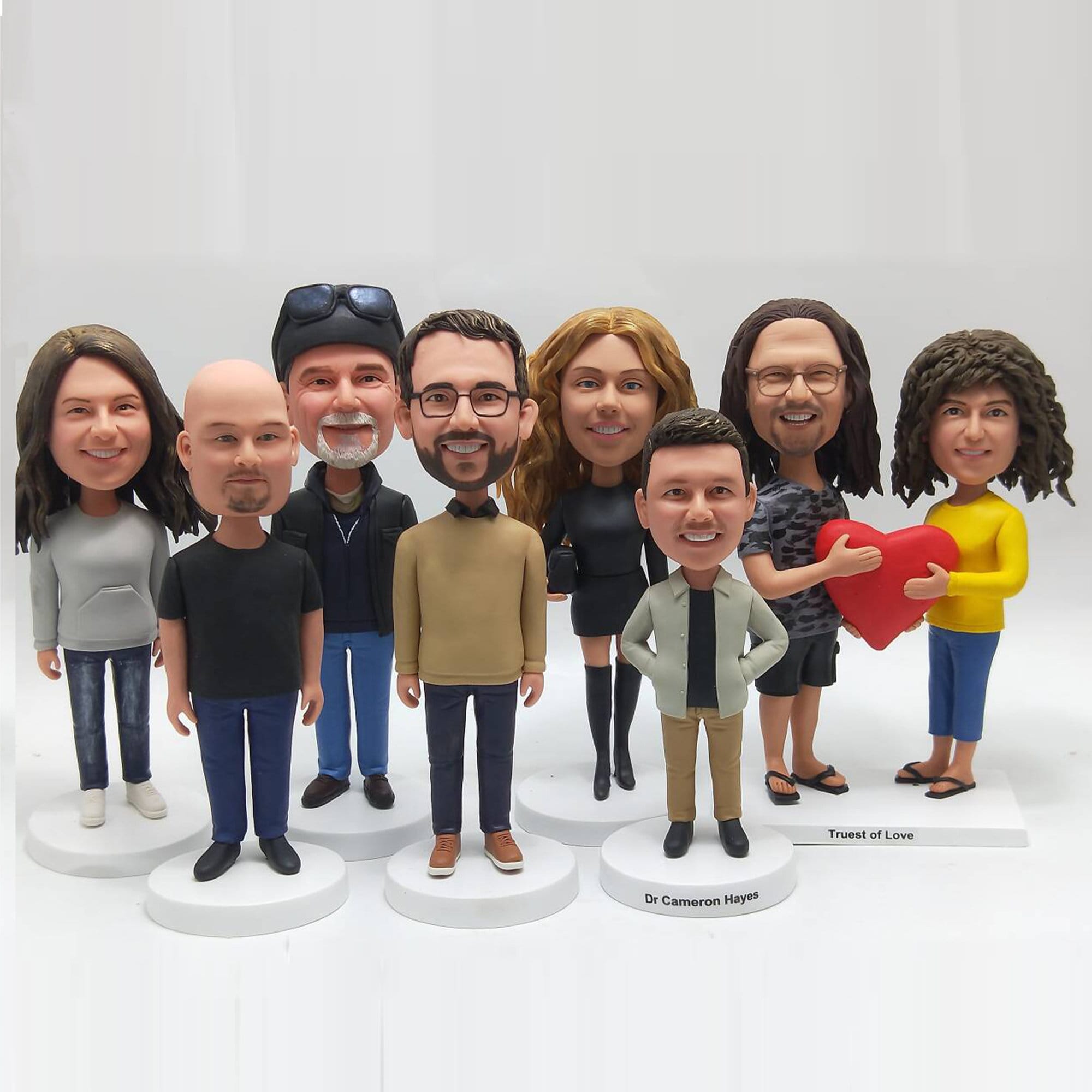 Custom Couple Bobbleheads, Anniversary Gifts , Personalized Happy ...