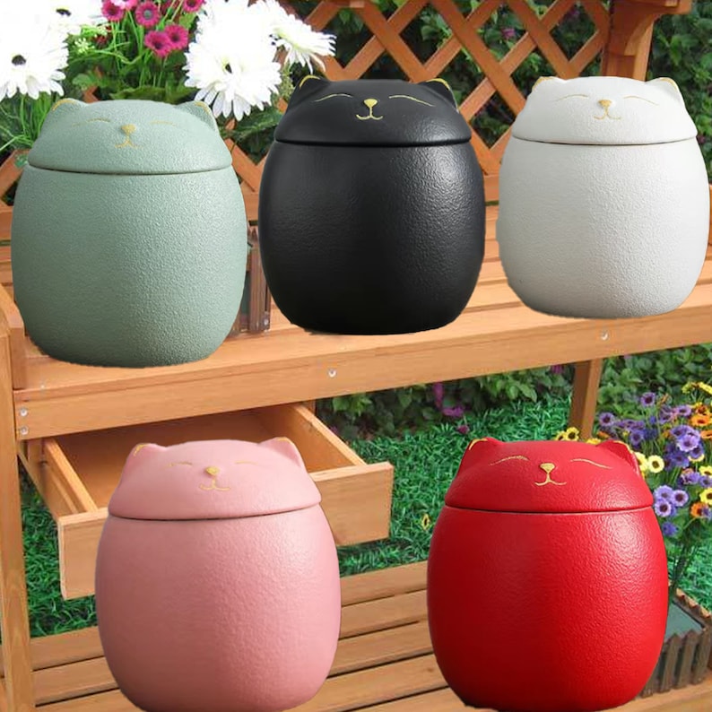 Custom Cat Pet Urns, Pet Urns, Cat Urns With Names, Pet Memorial Gifts ...
