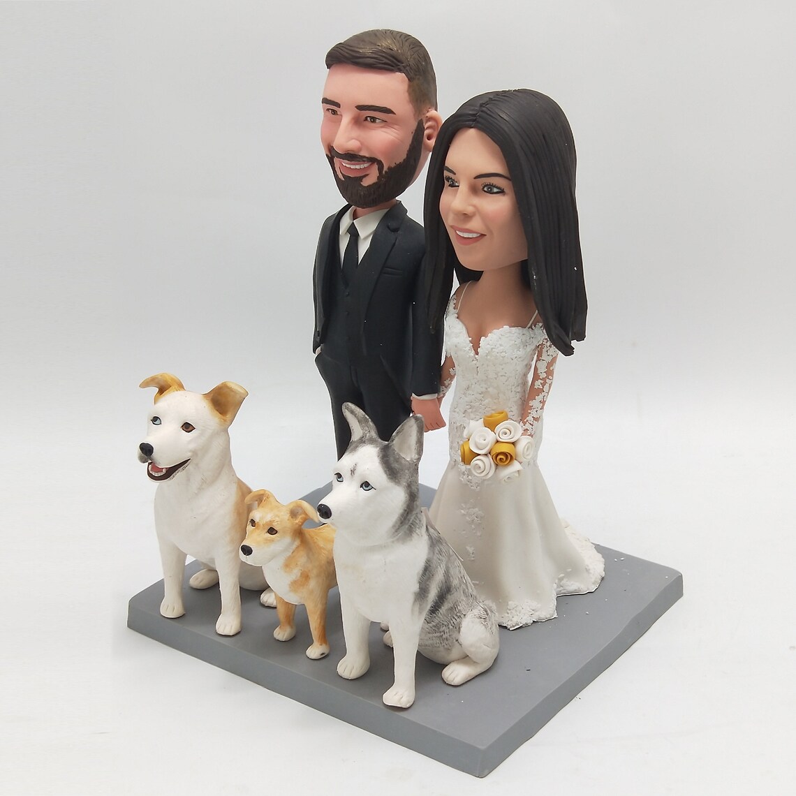 Custom Bobblehead Wedding Cake Topper,personalized Wedding Cake ...