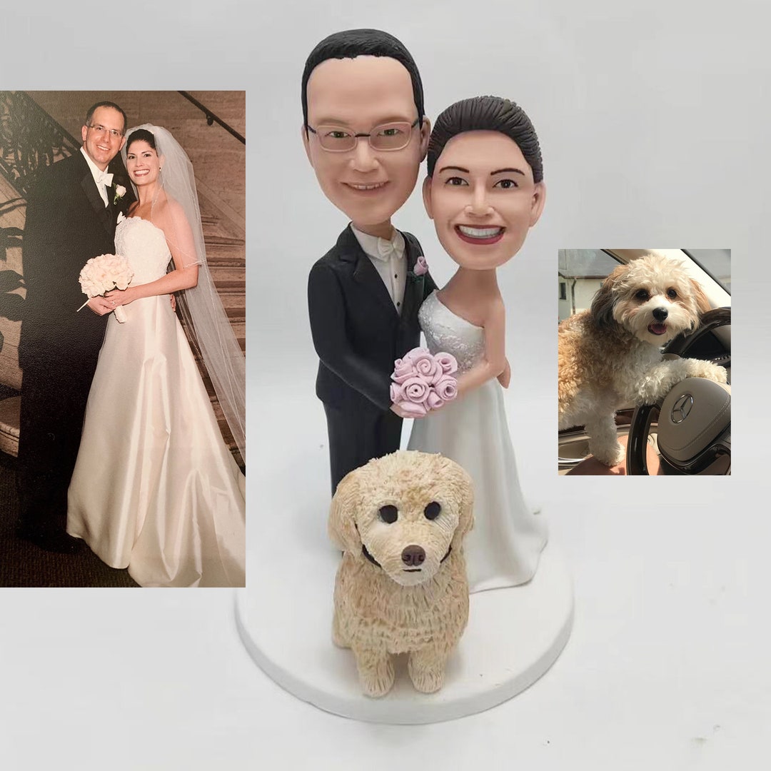 Custom Wedding Cake Topper Personalized Wedding Cake Topper Bobbleheads ...