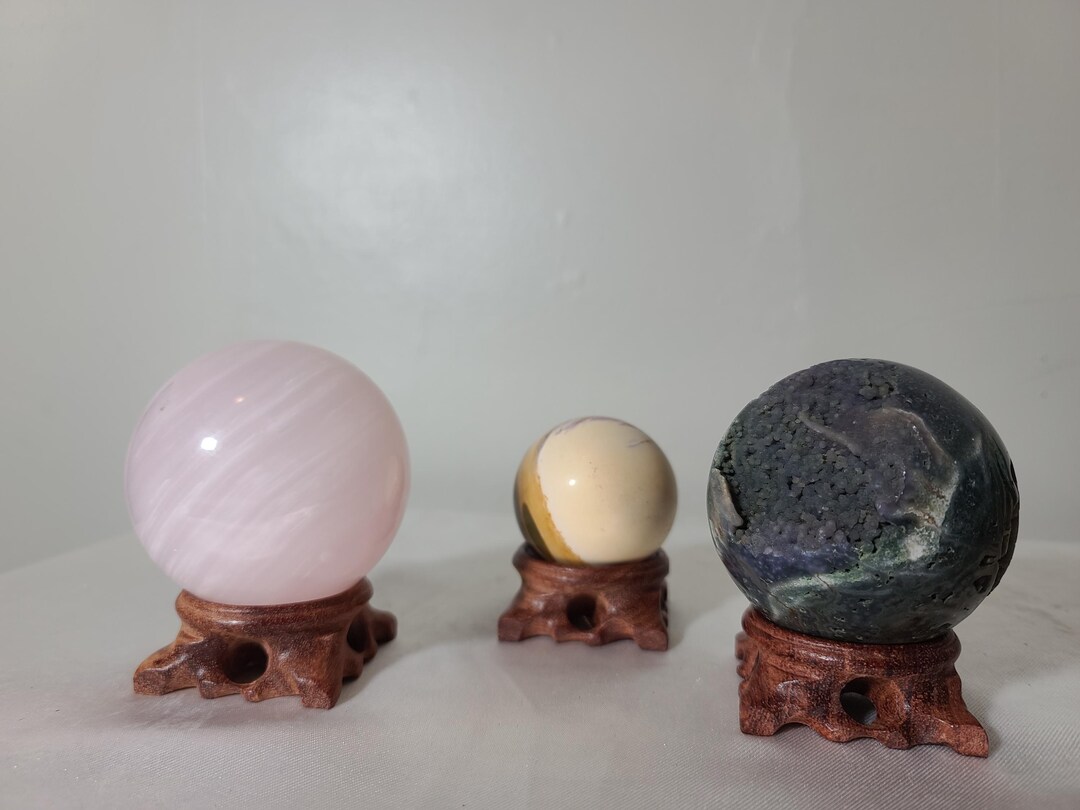 Extra Large Crystal Holder - Driftwood Sphere Stands - Very Large ...