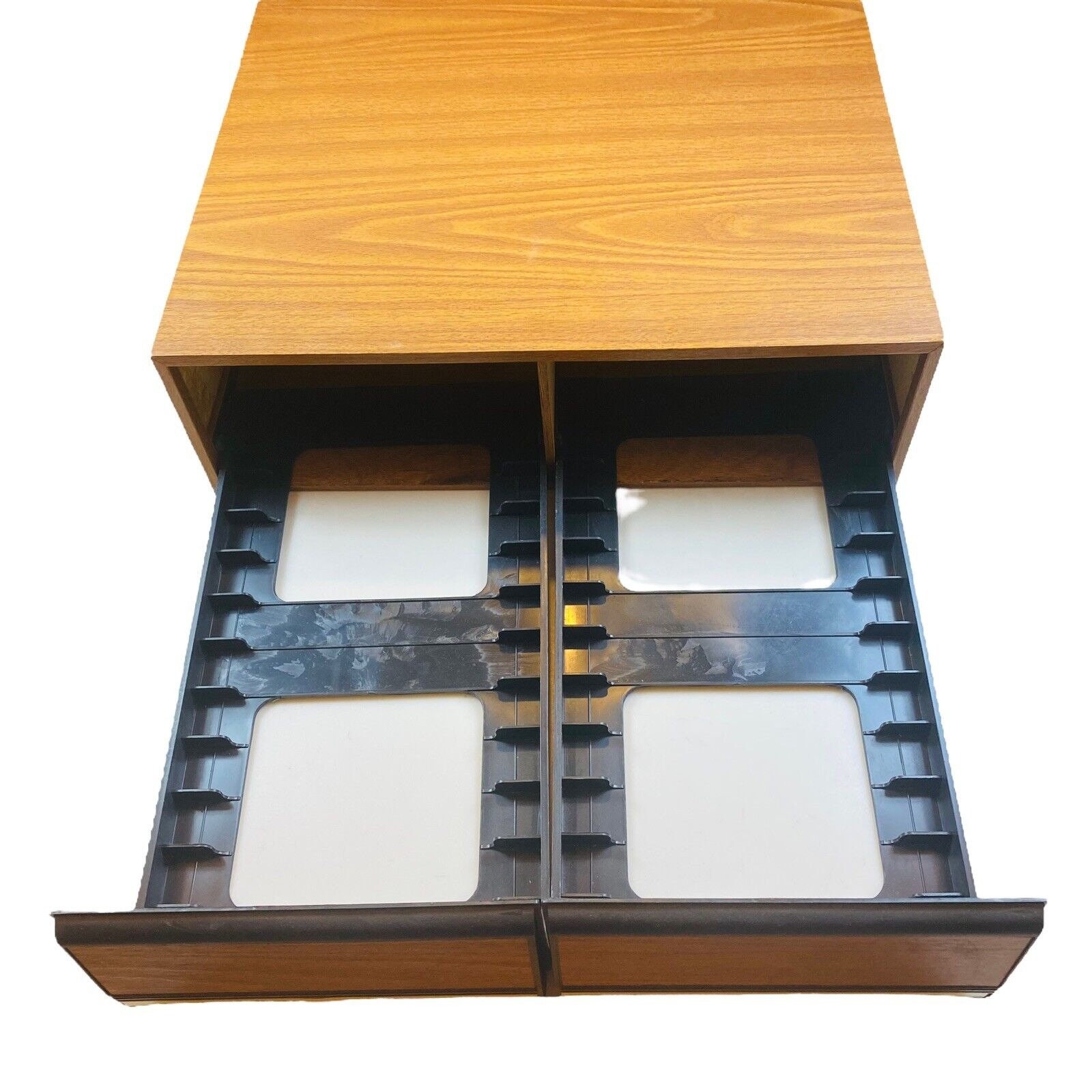Vintage Wood Grain Finish VHS Storage Case 3 Drawers Holds 24 - Etsy