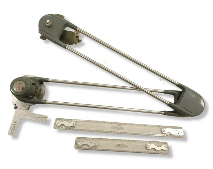 Keuffel and Esser K&E Paragon 24 Drafting Machine Arm With 1218 Scale ...