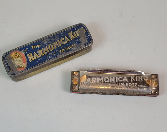 The Harmonica King by FR. Hotz Made in Germany W/ Tin Case - Etsy