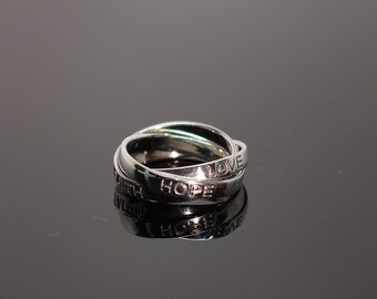 Silver Hope Ring - Etsy