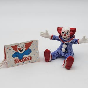 Vintage Sitting Bozo the Clown Ceramic Figurine NOS - Etsy
