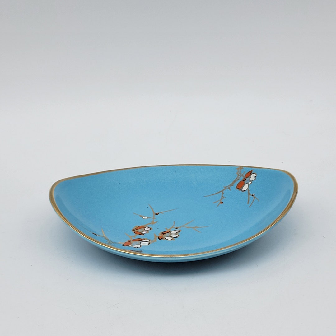 Vintage Porcelain James Kent Old Foley Capri Turquoise Trinket Dish - Etsy