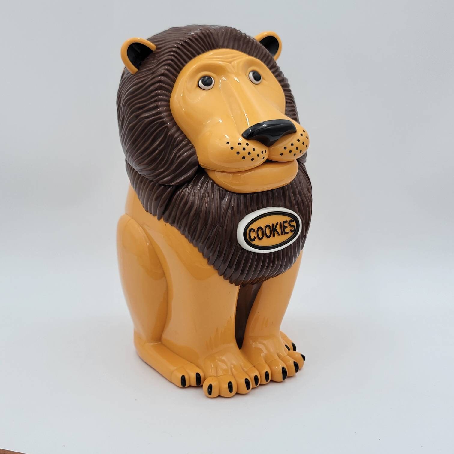 Vintage Talking Lion Cookie Jar get Your Hand 'outta - Etsy