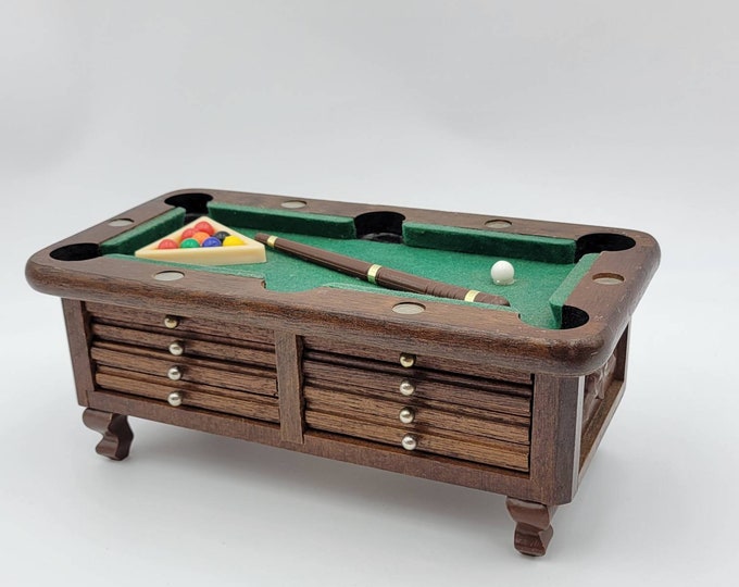 Vintage Enesco Miniature Pool Table Coasters - Etsy