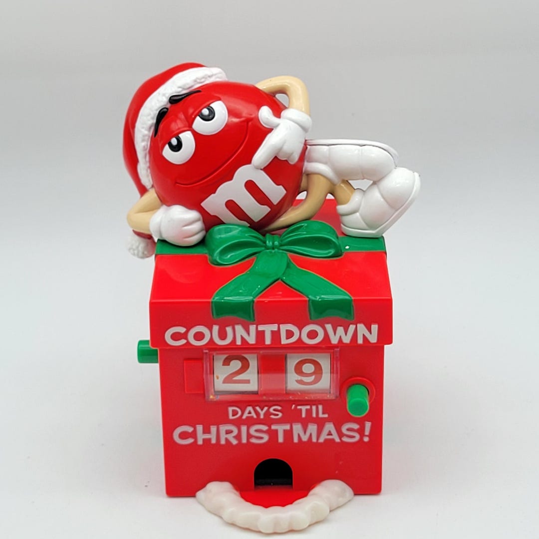 Vintage M&M Countdown to Christmas Candy Dispenser - Etsy