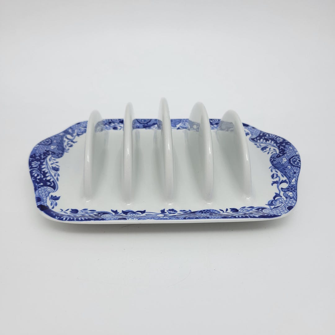 Spode Italian Blue Toast Rack 1980's - Etsy