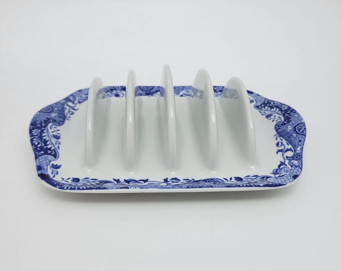 Spode Italian Blue Toast Rack 1980's - Etsy