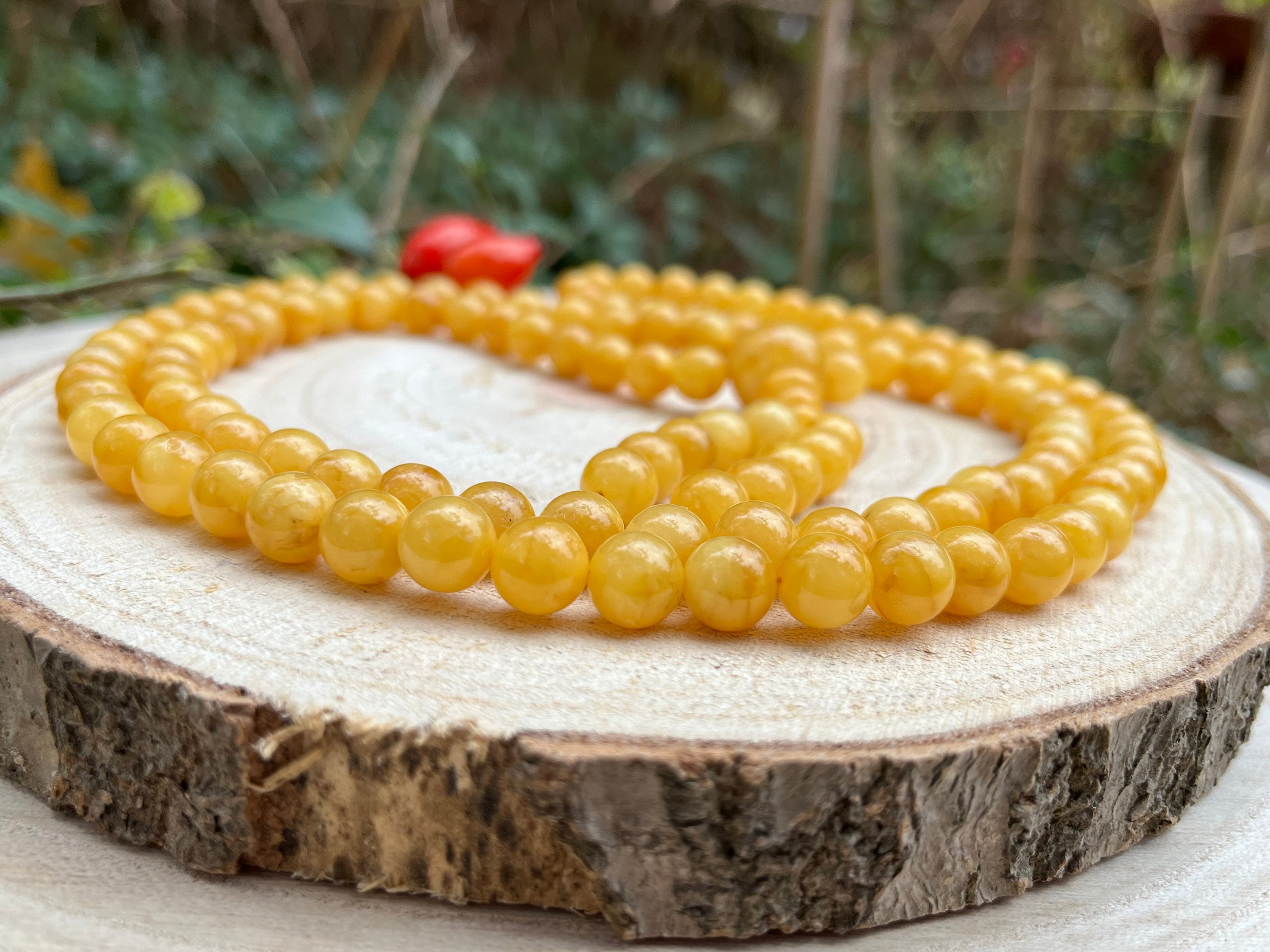 Yellow Amber Malas 9mm Butter Amber Mala Baltic Amber - Etsy