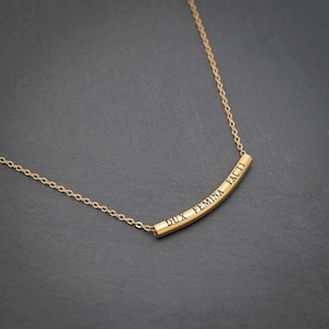 DUX FEMINA FACTI Necklace | Inspirational Latin Phrase Jewelry, Female ...