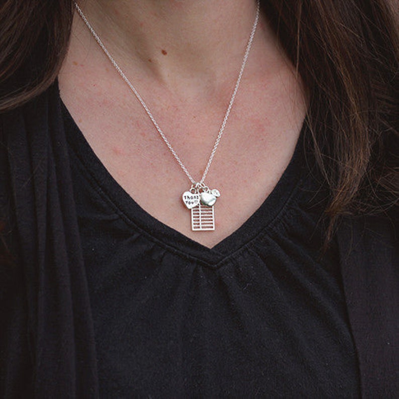 Math Teacher Necklace - Etsy