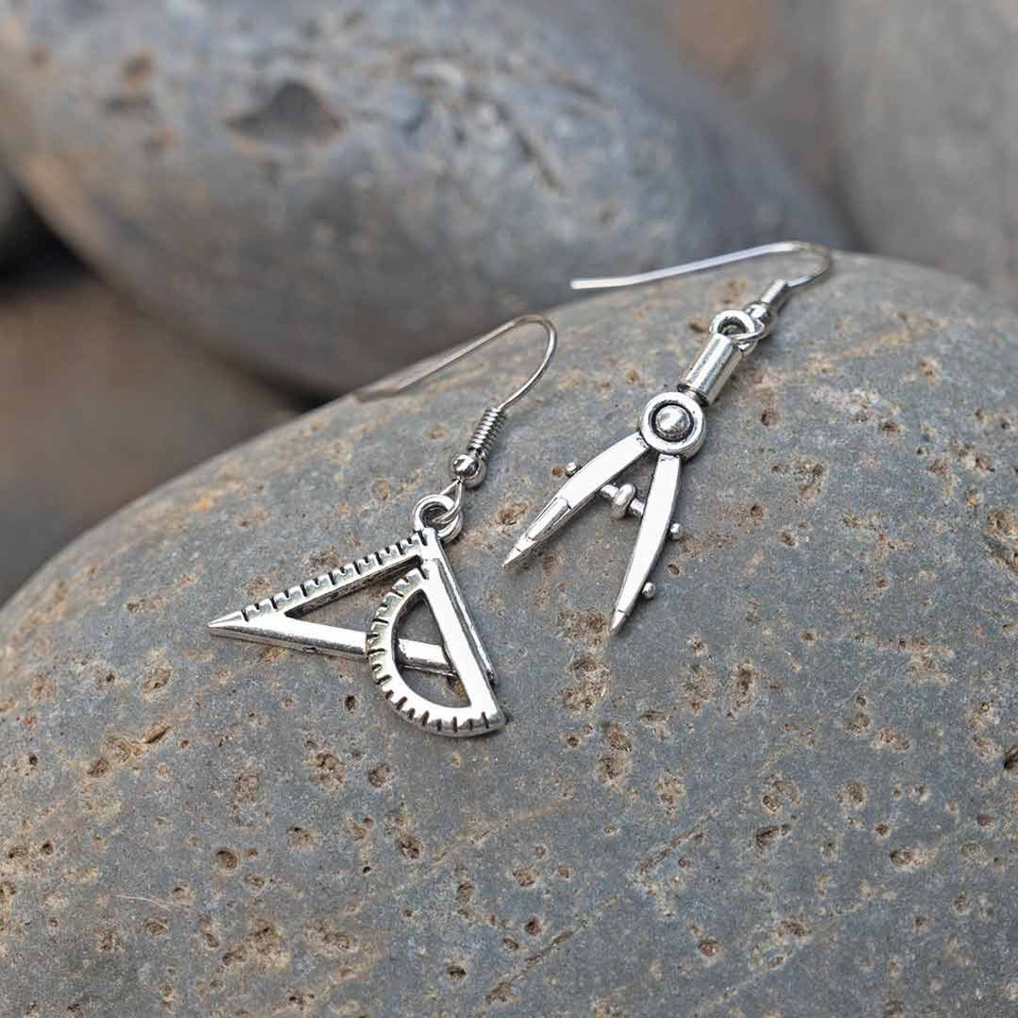 Drafting Tool Earrings | Engineering Art Science Jewelry, Unique STEM ...