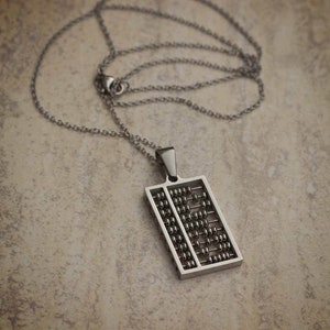 Abacus Necklace | Math Science Jewelry, Fidget Stim Kinetic, Unique ...