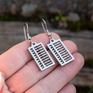 Abacus Earrings | Math Science Jewelry, Fidget Stim Kinesthetic, Unique ...