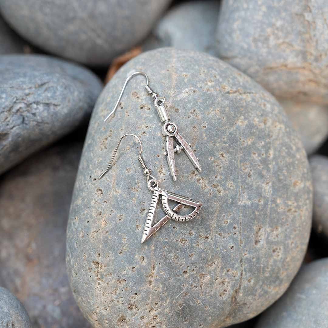 Drafting Tool Earrings | Engineering Art Science Jewelry, Unique STEM ...