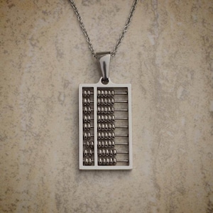 Abacus Necklace | Math Science Jewelry, Fidget Stim Kinetic, Unique ...