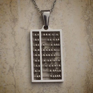 Abacus Necklace | Math Science Jewelry, Fidget Stim Kinetic, Unique ...