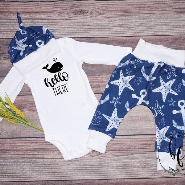 Nautical Baby Outfit - Etsy