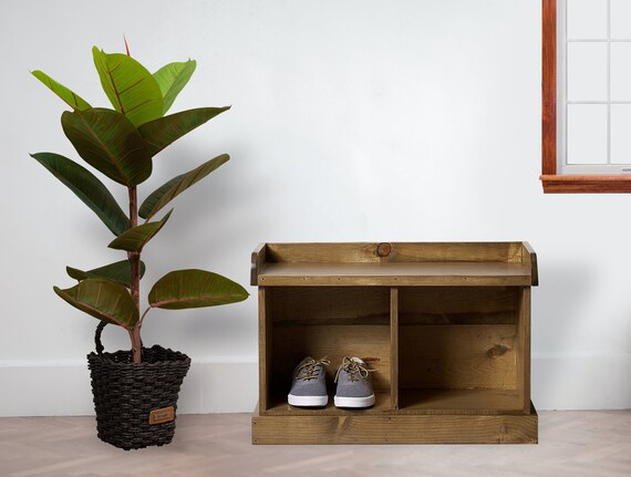 NAAV Handcrafted 2-cube Cubby Bench Antique Wooden Vintage - Etsy