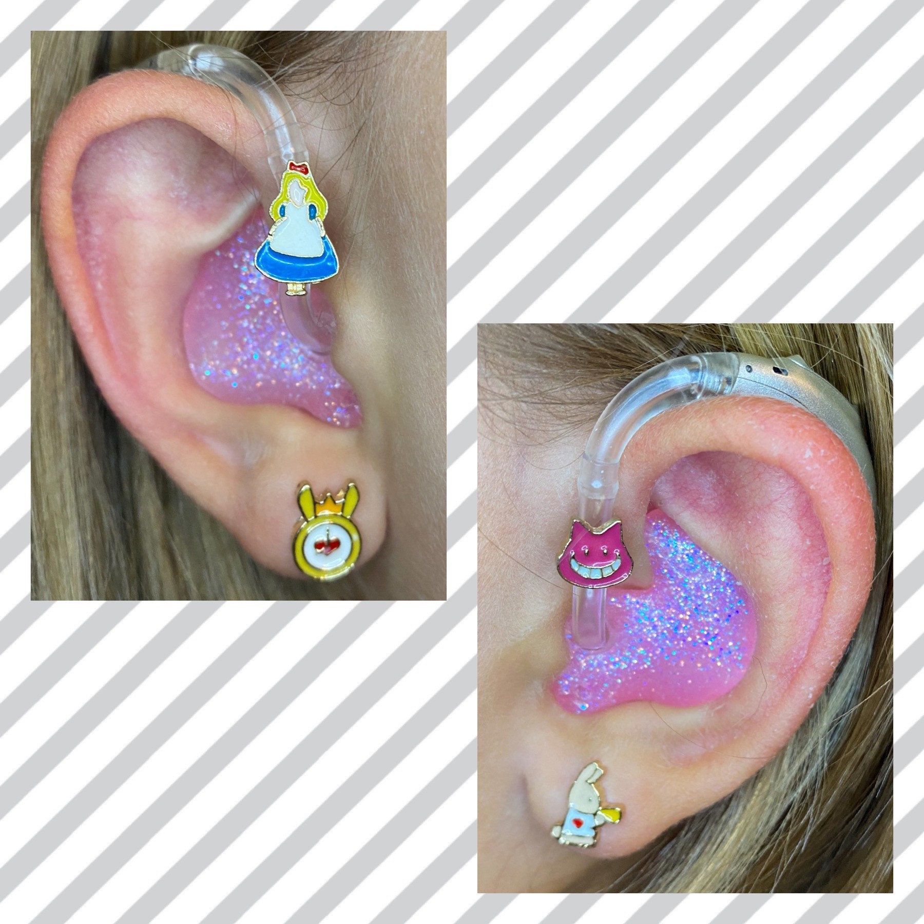 Hearing Aid Charms and Earrings Set Hearing Aid Jewelry - Etsy