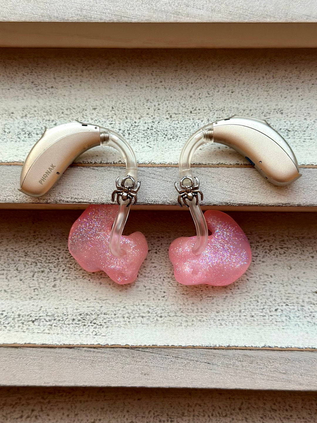 Hearing Aid Charms | Spider Bauble Hearing Aid Whimsy Set | Adults Kids ...
