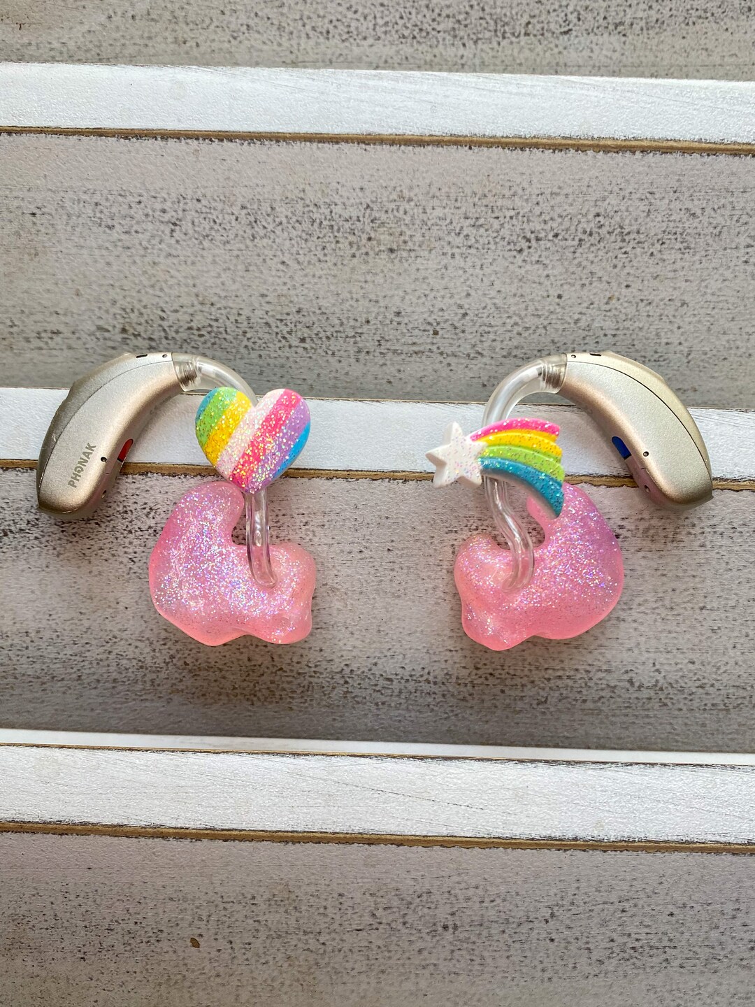 Hearing Aid Charms | Rainbow Sparkle Hearing Aid Whimsy Set | RIC BTE ...