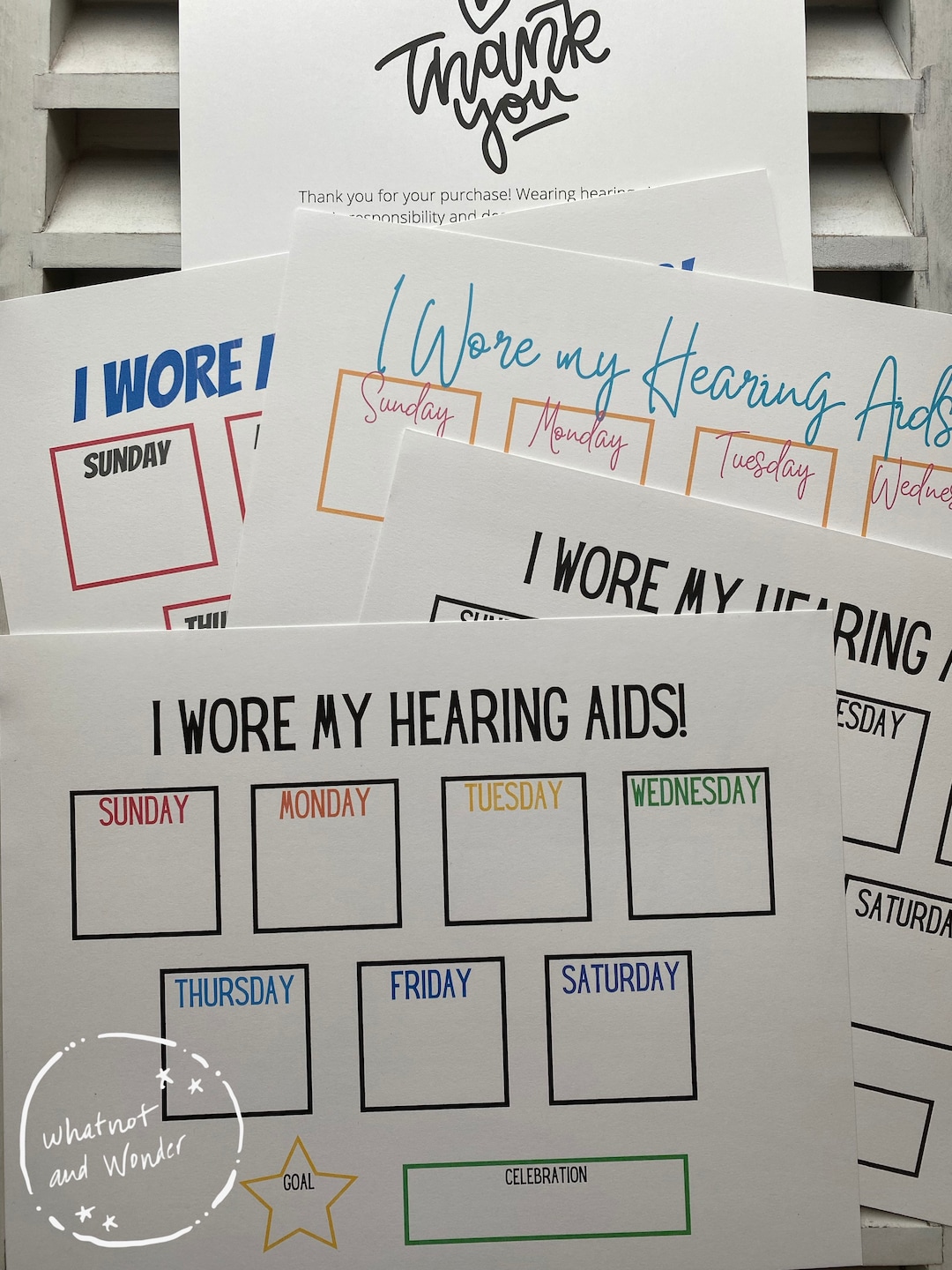 Hearing Aid Chart for Kids | Hearing Aid Tracker | Motivation Tool for ...